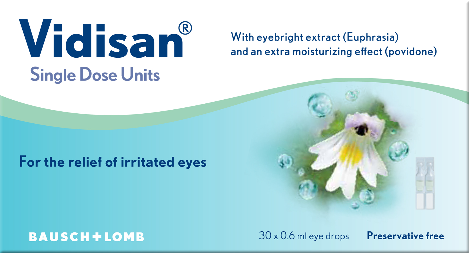 Vidisan single dose units 30 x 0.6ml